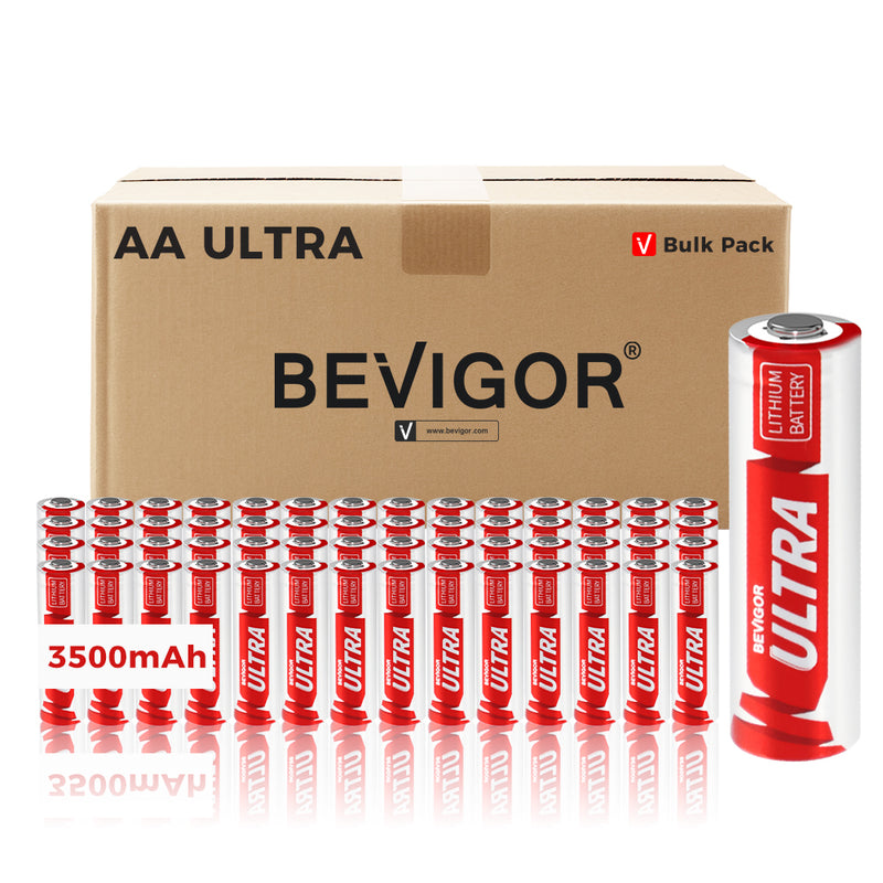 AA Lithium Batteries 1.5V 3500mAh Bulk Pack | Bevigor – BEVIGOR